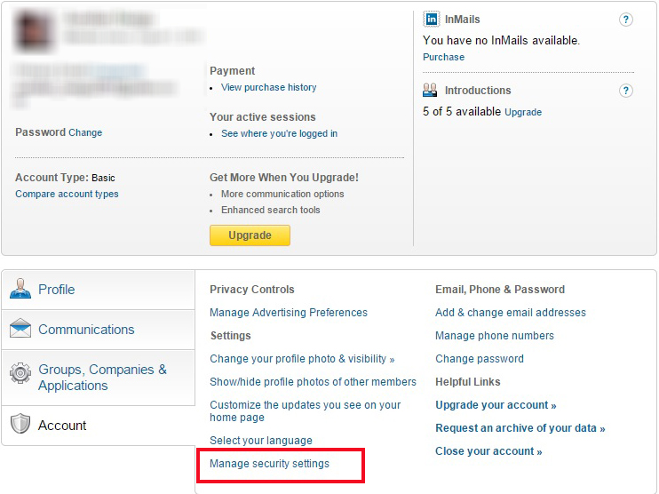10 Easy Steps to Dramatically Improve your LinkedIn Security and ...