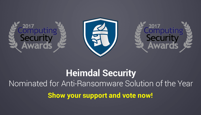 Heimdal Security Receives Anti-Ransomware Solution of the Year Award