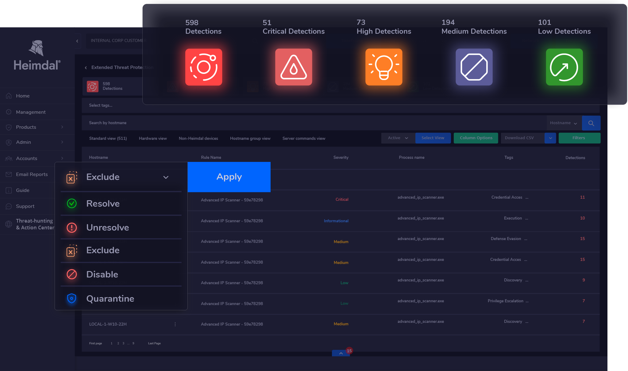 Heimdal®Next-gen Endpoint Antivirus – NGAV + XTP with MDM